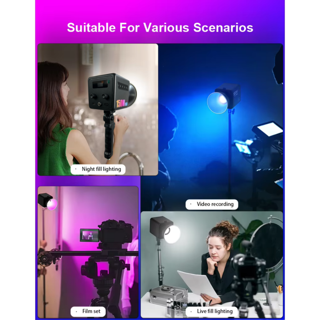 NANTU-150W RGB POWERFUL POCKET COB LIGHT FOR for Content Creators ...
